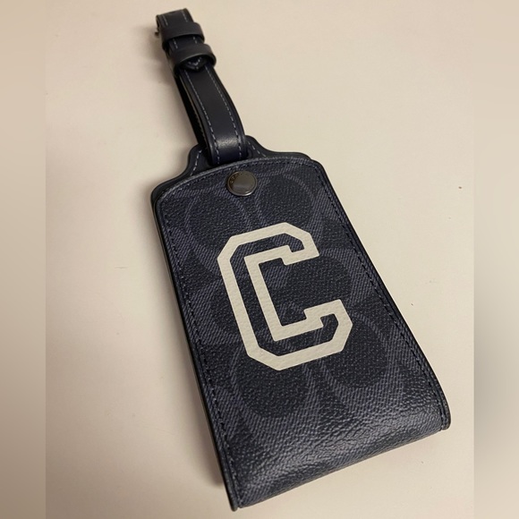 Coach | Other | Coach Travel Luggage Tag In Signature Canvas With ...